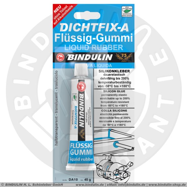 Produktbilder DICHTFIX-A Flüssig-Gummi - Alkoholbasis | Bindulin Shop